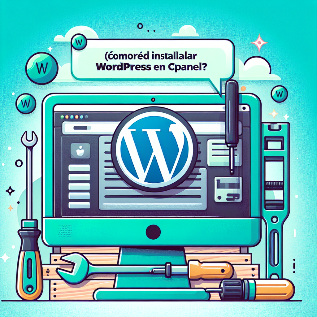 ¿Cómo instalar WordPress en cPanel?